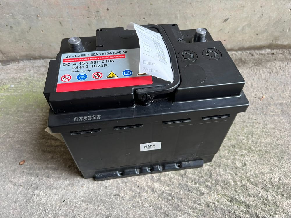 Autobatterie FIAMM 12V 60AH 510A EFB (Gebraucht) in Lützelflüh-Goldb für CHF 60 – nur Abholung ...
