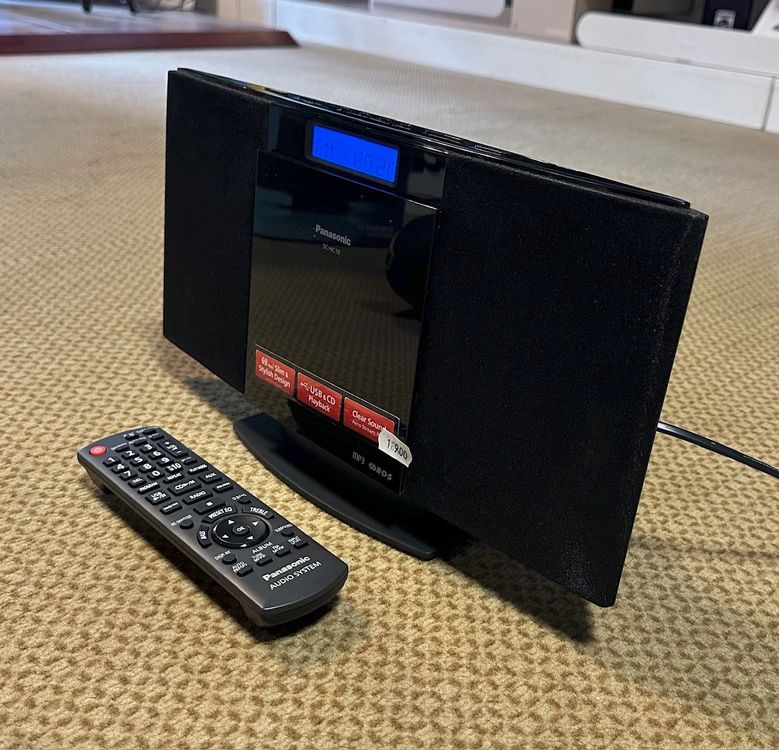CD-Player Mini-System, Panasonic SC-HC10, Elegannt und Flach | Kaufen auf Ricardo