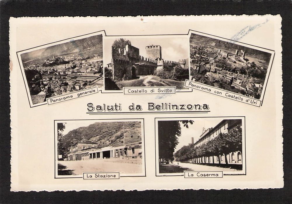 Saluti da Bellinzona , 1939 (Gebraucht) in Reichenburg für CHF 5 – mit ...