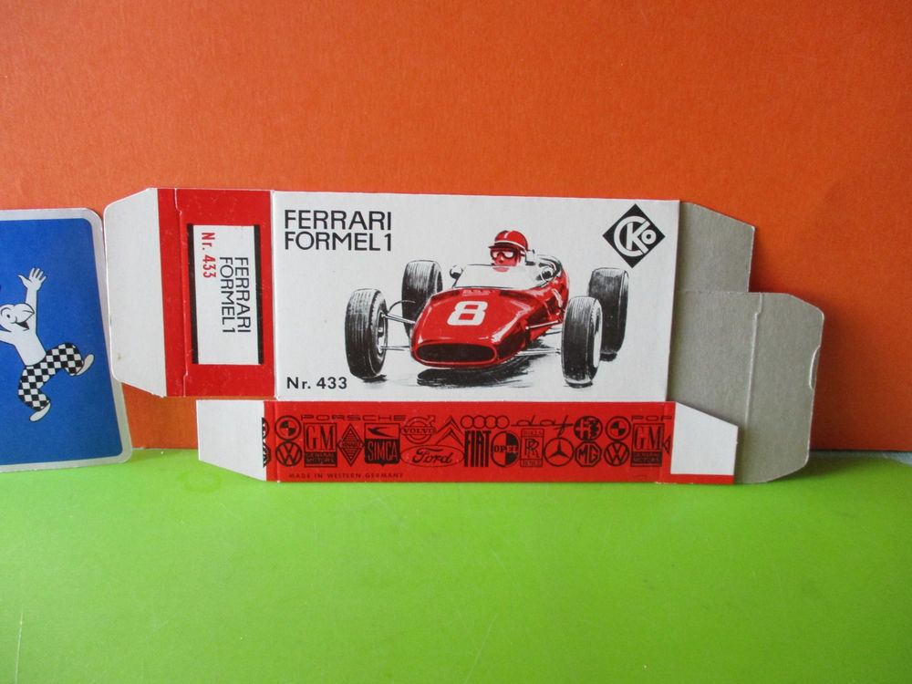 Ferrari Formel 1 Modellauto Box Nr. 433 CKO Blechspielzeug | Kaufen auf ...