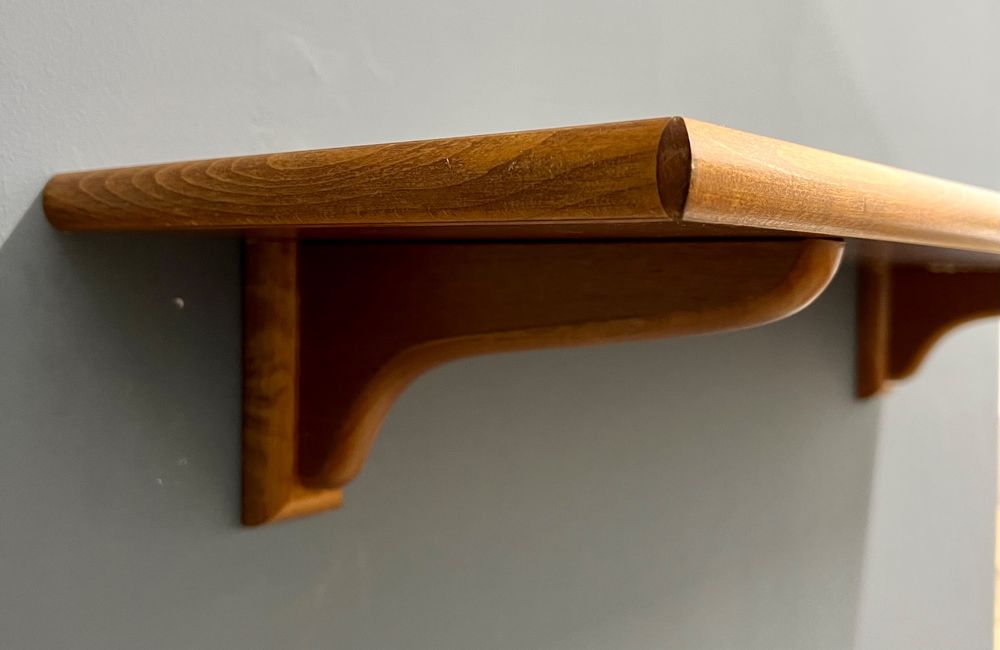 2 Stück Mid Century Teak Wand Tablar Wandregal | Kaufen auf Ricardo