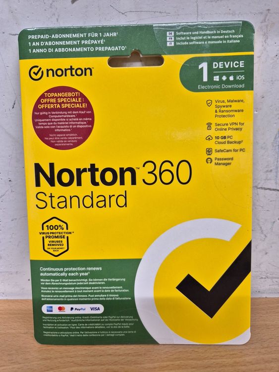 Norton 360 Standard 1 PC | Kaufen auf Ricardo
