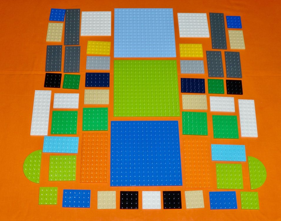 Lego / 52 Platten/Plättchen (Versch. Grössen, Formen+Farben) | Kaufen auf Ricardo