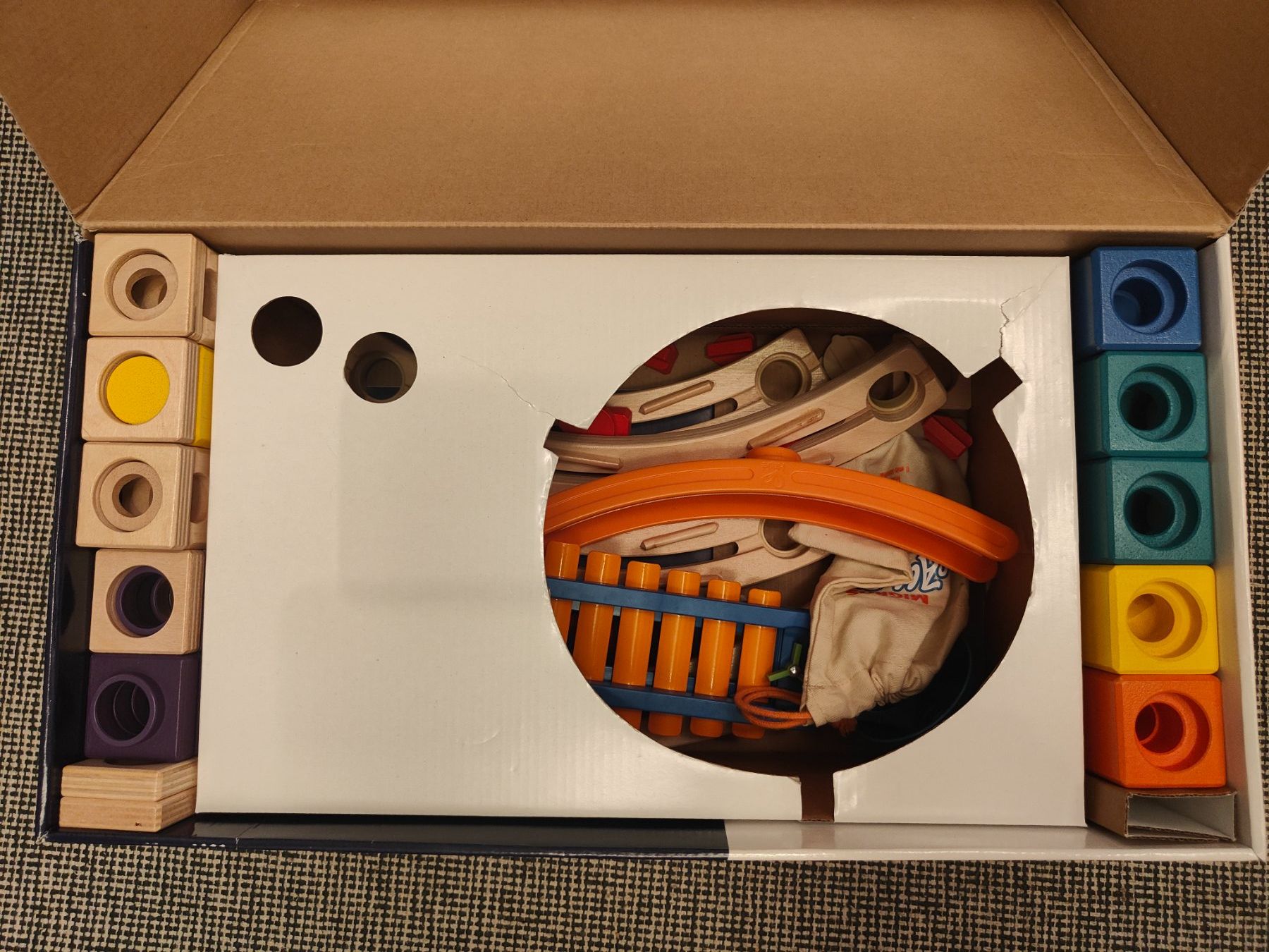 Quadrilla Murmelbahn BASIC-Set, Holz, Top Zustand! (Gebraucht) in ...