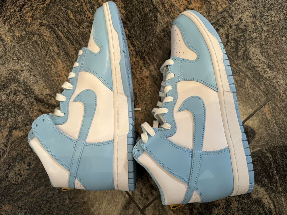 Nike dunk hi retro Unc white and blue. (Neu (gemäss Beschreibung)) in ...