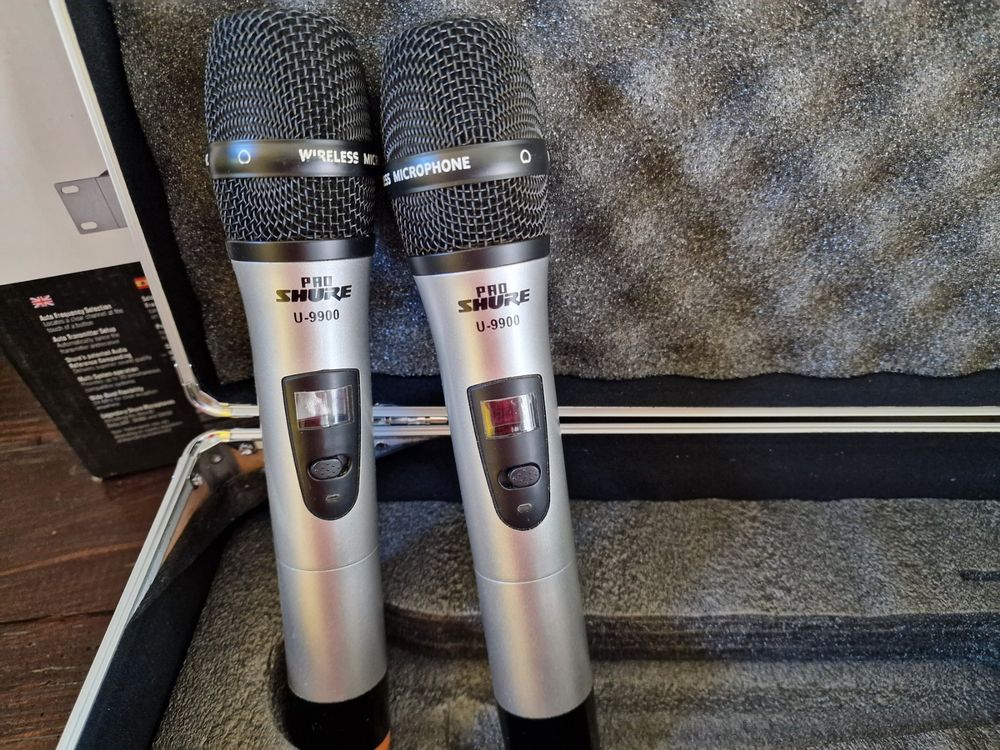 Mikrofon 2x wireless SHURE U9900 | Kaufen auf Ricardo