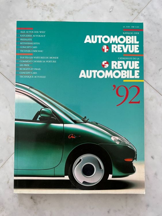 Automobil Revue 1992 31 Jahre | Kaufen auf Ricardo