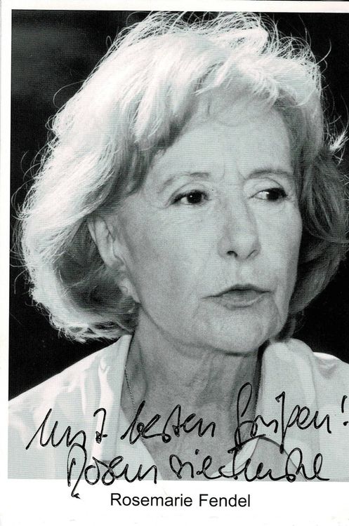 original autogramm rosemarie fendel | Kaufen auf Ricardo