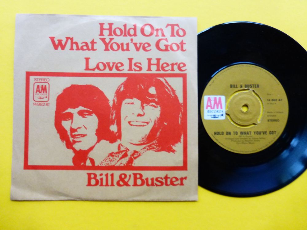 BILL & BUSTER 7" HOLD ON TO WHAT YOU'VE GOT | Kaufen auf Ricardo