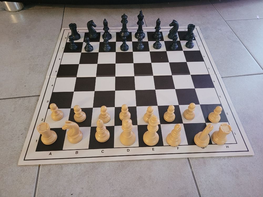 10 Schachspiel mit Brett klappbar, Figuren vollständig (Gebraucht) in Reinach BL für CHF 100 ...