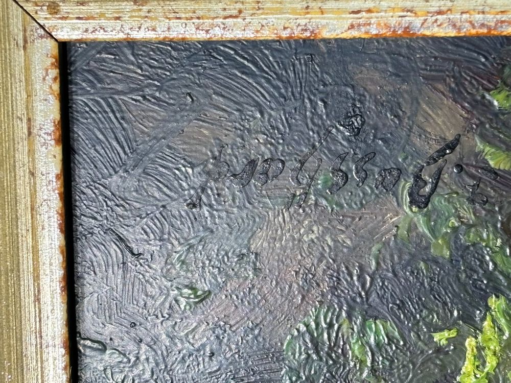 Öl Gemälde Landschaft von Johann Michael Bosshard (Gebraucht) in ...