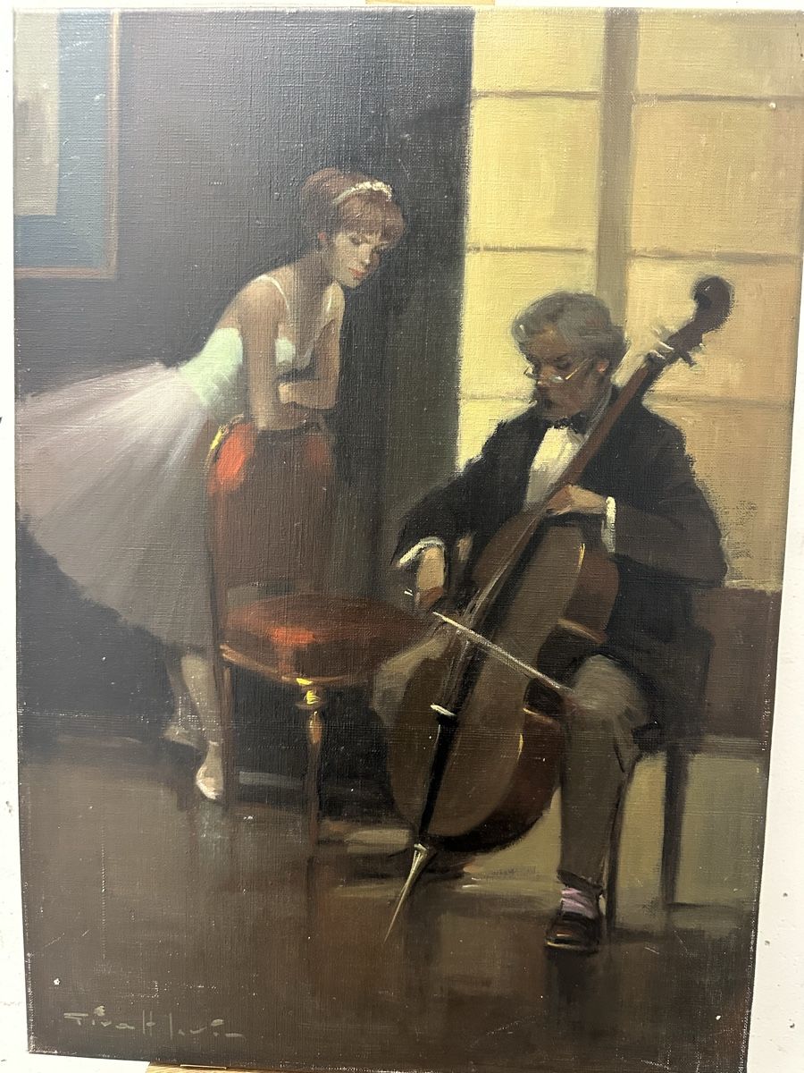 JUAN GIRALT LERIN Gemälde Ballerina Musiker Tanz (Gebraucht) in Ebikon ...