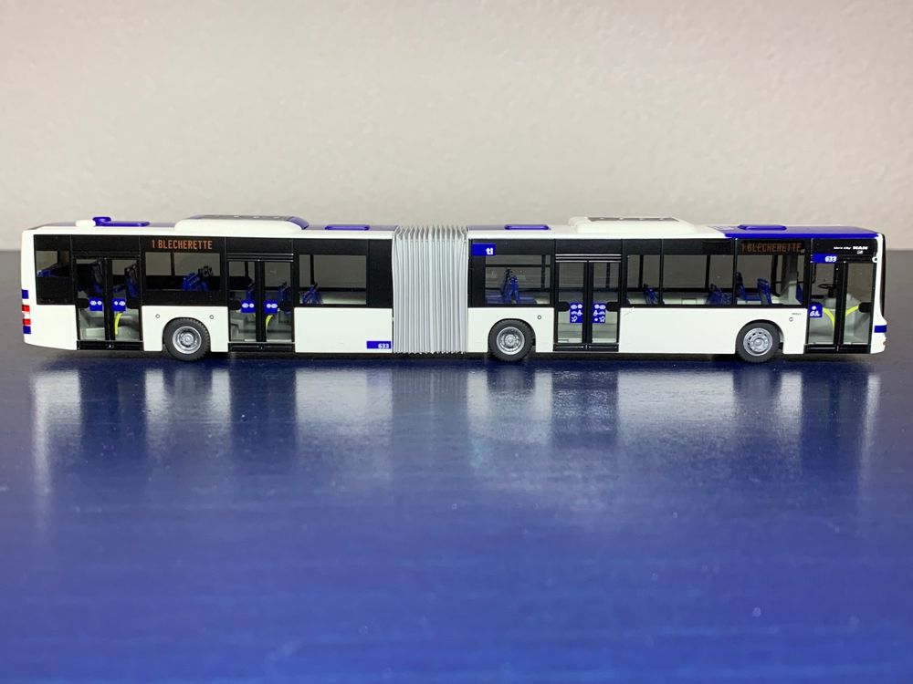 bus articulé MAN Lion's City TL ligne 1 LAUSANNE BLECHERETTE (Neuf avec ...