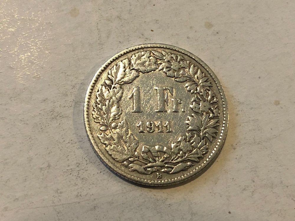 Schweiz 1 Franken 1911 Silber Rar (Gebraucht) in Flumenthal für CHF 2 – mit Lieferung auf ...