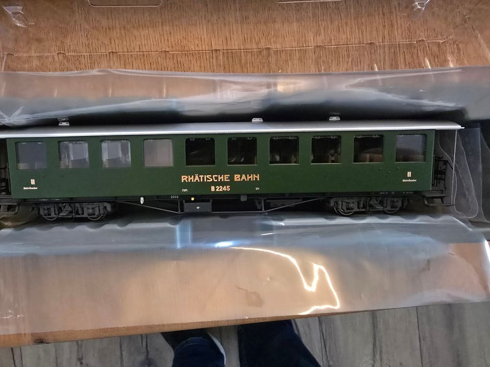 Bemo H0m RhB 3235 146 / 3235 145 *Nostalgie-Plattformwagen* (Neu und originalverpackt) in ...