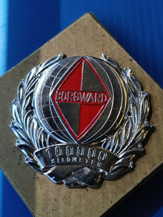 Altes Automobil Emblem / BORGWARD - 100000 Kilometer (Gebraucht) in ...