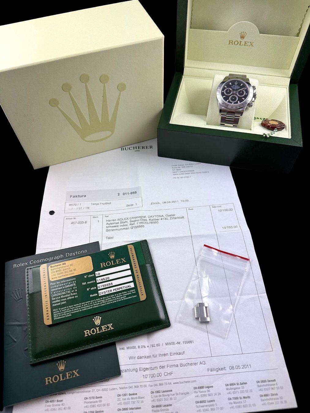 Rolex Daytona Chronograph Automatic 40mm Fullset 2011 *U1485 (Gebraucht ...