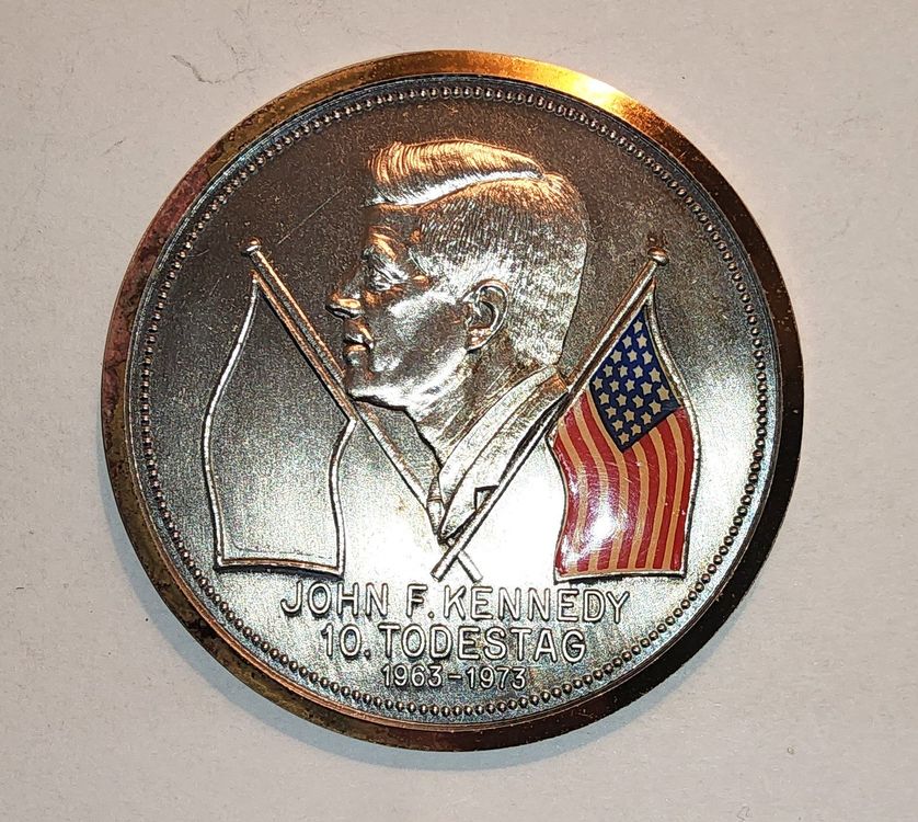 Medaille zum 10. Todestag JOHN F. KENNEDY 1963-1973 (Gebraucht) in ...