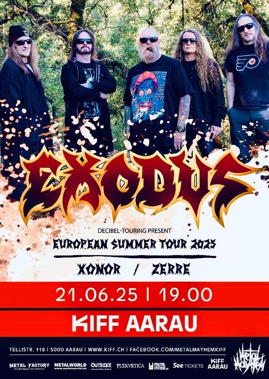 Exodus, AARAU, 1 x Stehplatz-Ticket (Neu und originalverpackt) in Zug ...