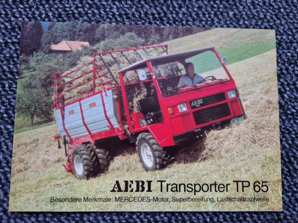 Original Prospekt Aebi Transporter TP65 (Gebraucht) in Dürnten für CHF 48 – mit Lieferung auf ...