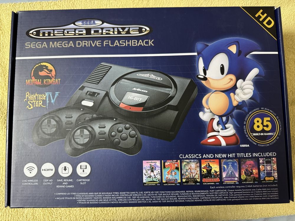 SEGA Mega Drive Flashback HD 85 Spiele Konsole (Neu und ...