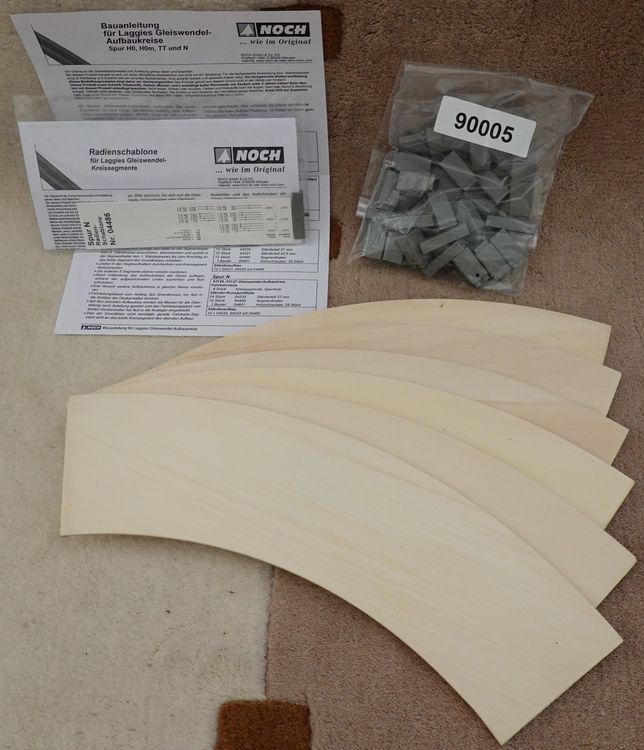 Noch 53127 - LAGGIES Aufbaukreis-Gleiswendel Spur N (Neu (gemäss ...