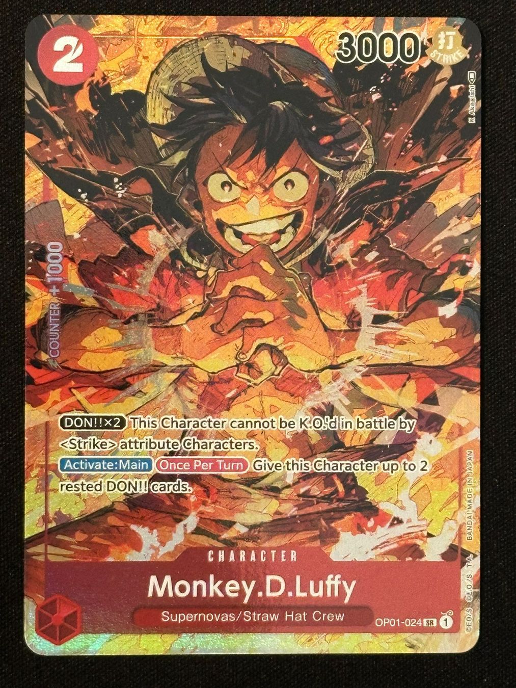 Monkey.D.Luffy OP01-024 V.2 – One Piece TCG – NM (Gebraucht) in ...