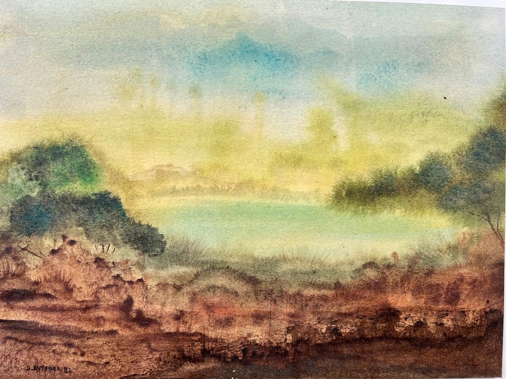 Landschaft Aquarell Signiert. | Kaufen auf Ricardo