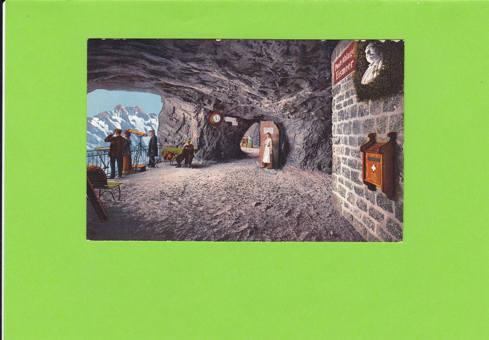 Jungfraubahn-Station Eismeer-belebt-Schreckhorn (Gebraucht) in St. Peterzell für CHF 2 – mit ...