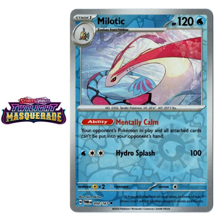 Twilight Masquerade Milotic Reverse Holo 050/167 EN (Neu (gemäss ...