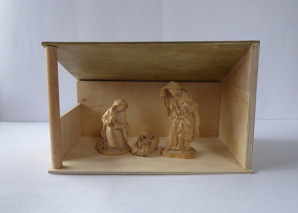 Schöne Krippe, Krippenfiguren Maria, Josef, Kind, Imhof Binn (Gebraucht ...