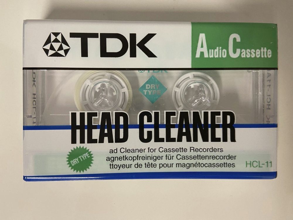 TDK - Head Cleaner HCL-11 OVP Rar! White (Neu und originalverpackt) in ...