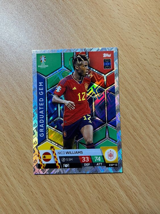Topps Match Attax Euro 2024 Nico Williams | Acheter sur Ricardo Topps Match Attax Euro 2024 Nico Williams | Acheter sur Ricardo