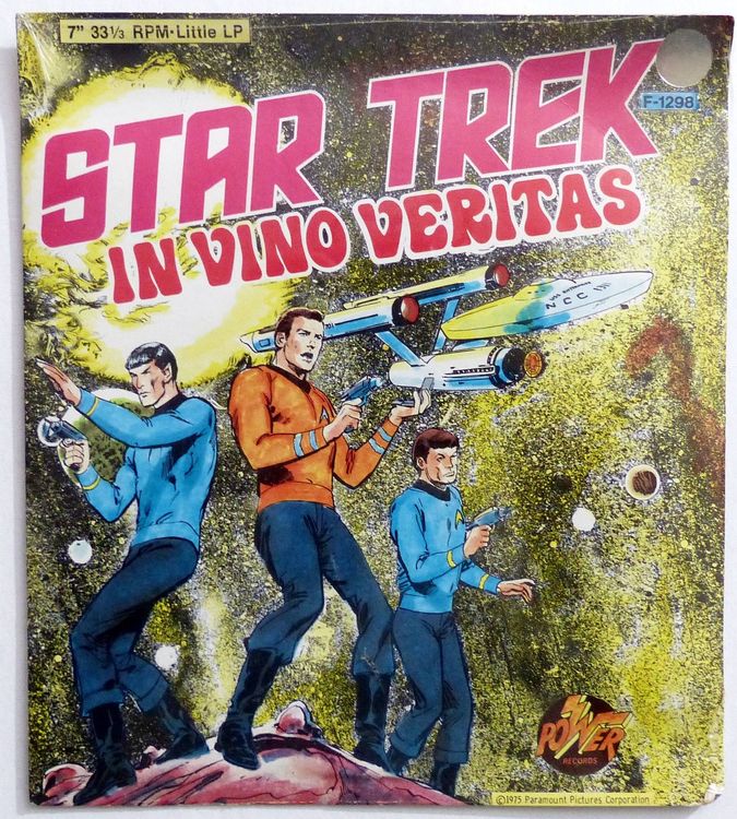 STAR TREK BOOK & RECORD VINYL SET + IN VINO VERITAS 1975-9 | Kaufen auf ...