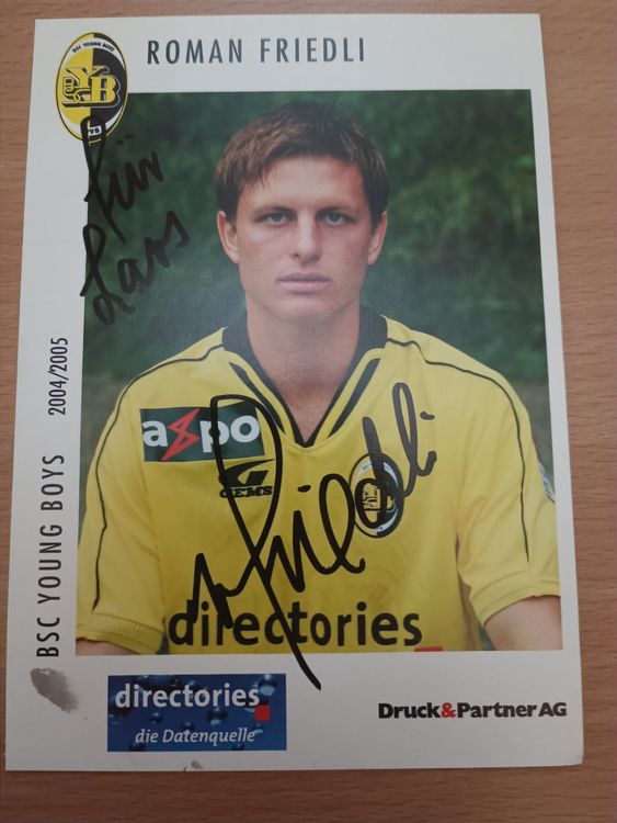Roman Friedli - YB 2004 - handsigniert (Gebraucht) in Menziken für CHF ...