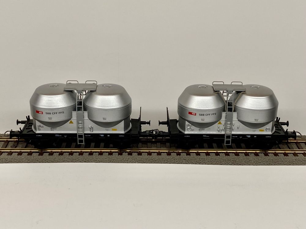 Lima 302815K (H0 GS) 2er-Set SBB zweiachsige Silowagen Ucs | Kaufen auf ...