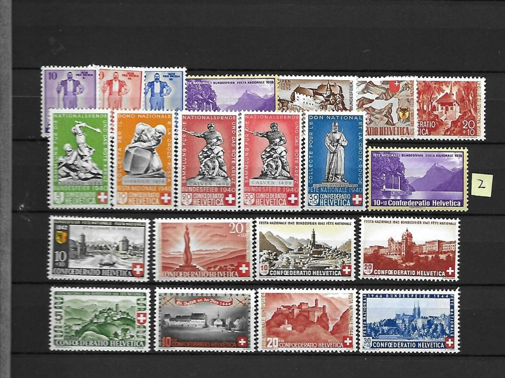 PP ** 1936 - 1943 inkl.B1z Kat: CHF 96.- (Neu (gemäss Beschreibung)) in Basel für CHF 5 – mit ...