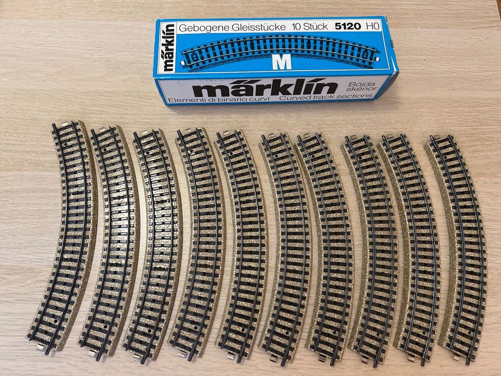 Märklin 10 x 5120 Gebogenes gleis M H0 (1) | Kaufen auf Ricardo