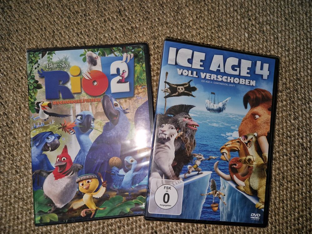 IceAge 4, Rio 2, Ice Age 4, Rio DVD, Kinderflime, Trickfilme (Neu und ...