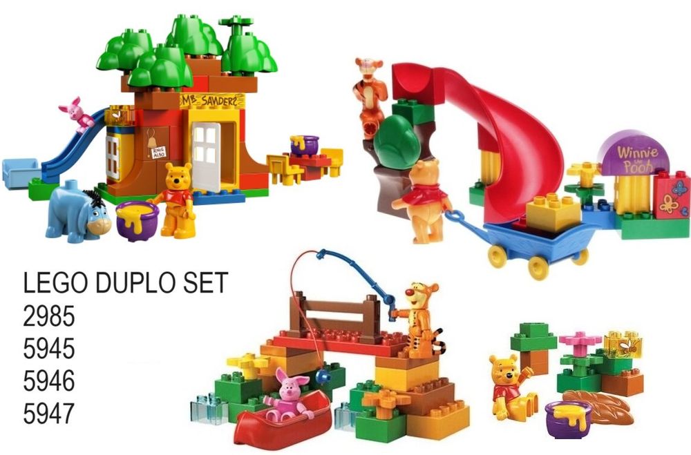 Lego Duplo Disney Winnie the Pooh 2985 - 5945 - 5946 - 5947 (Gebraucht ...