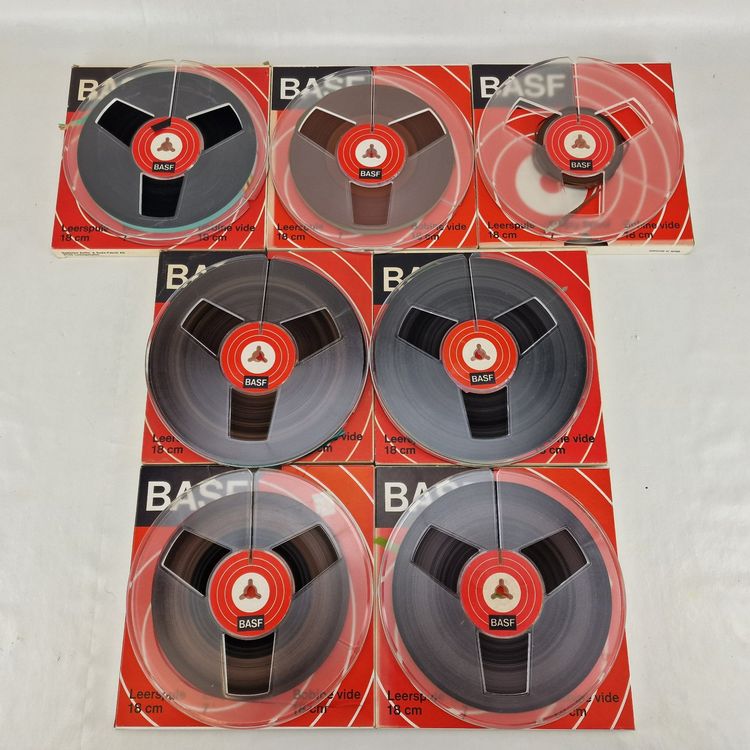7 BASF Spulen 7 Zoll / 18 cm mit Band & Hülle | Kaufen auf Ricardo