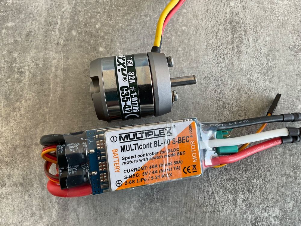 Roxxy C35-42+Regler Multiplex 40A 5V S-Bec, neu, ungebraucht (Neu (gemäss Beschreibung)) in ...