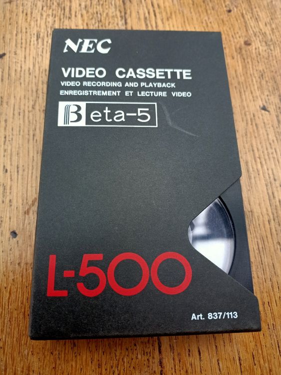 Vintage NEC Video Cassette L-500, Beta-5, Betamax (Gebraucht) in ...