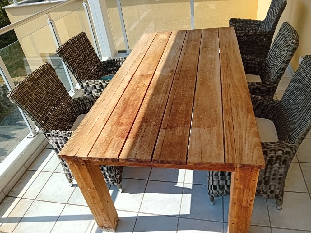 Teaktisch | Kaufen auf Ricardo