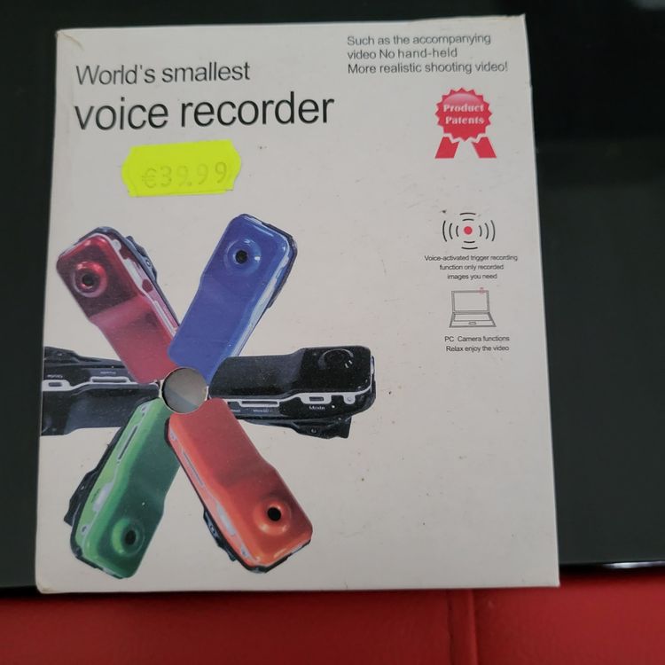 Mini DV world’s smallest voice recorder (camcorder) OVP (Neu (gemäss ...