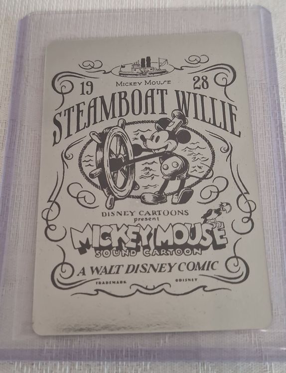 Sammlerkarte Steamboat Willie Mickey Mouse Disney (Neu (gemäss ...