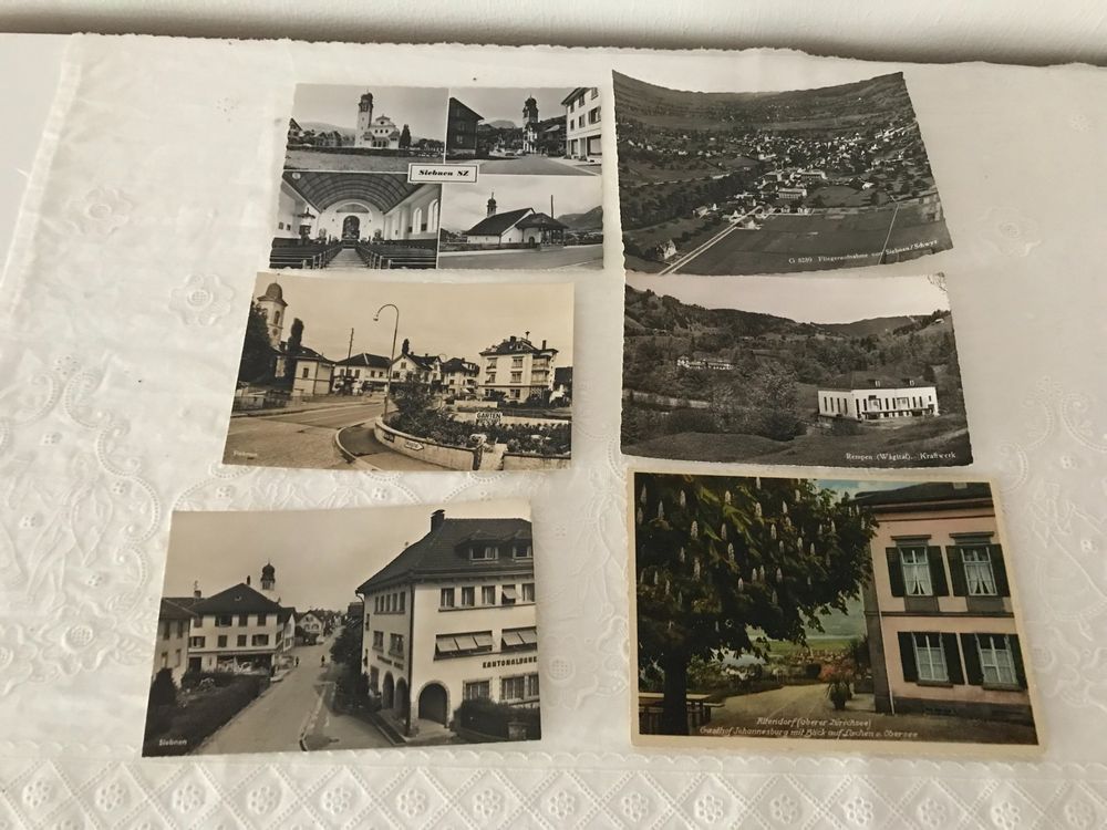 6 antike Postkarten Siebnen SZ (Gebraucht) in Siebnen für CHF 6 – mit Lieferung auf Ricardo kaufen