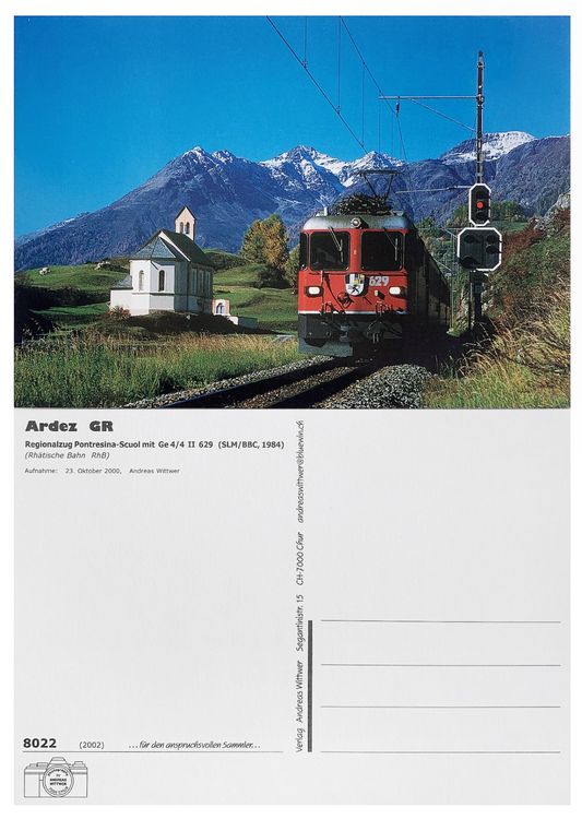 Ardez Scuol Unterengadin Graubünden Ansichtskarte Bahn RhB | Kaufen auf Ricardo