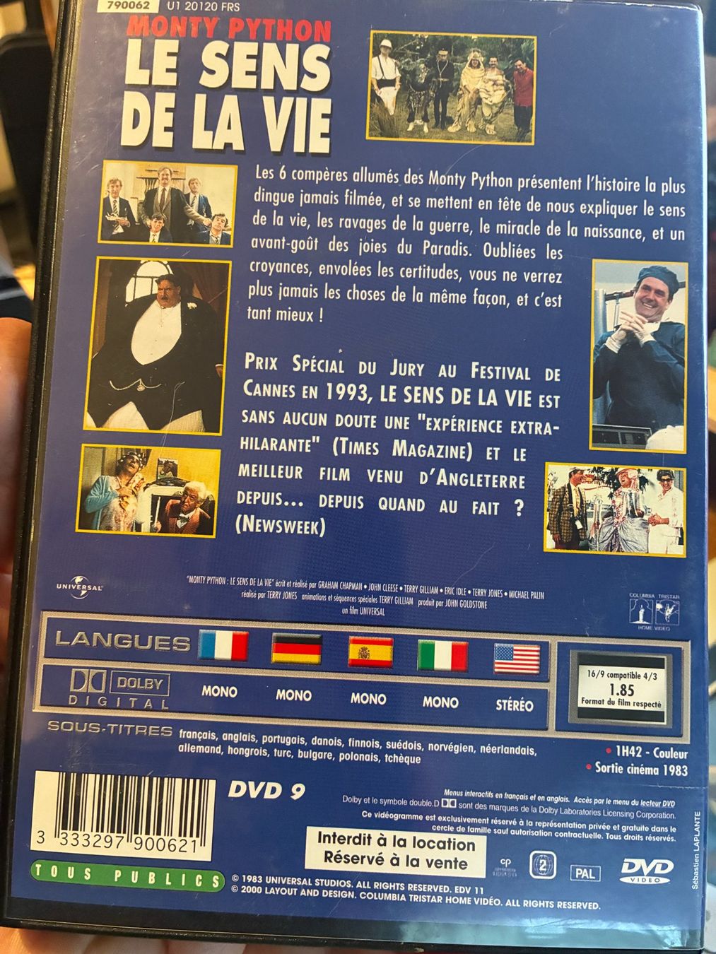 Monty Python, Le Sens de la Vie (1983, DVD) (D'occasion) à Vevey pour ...
