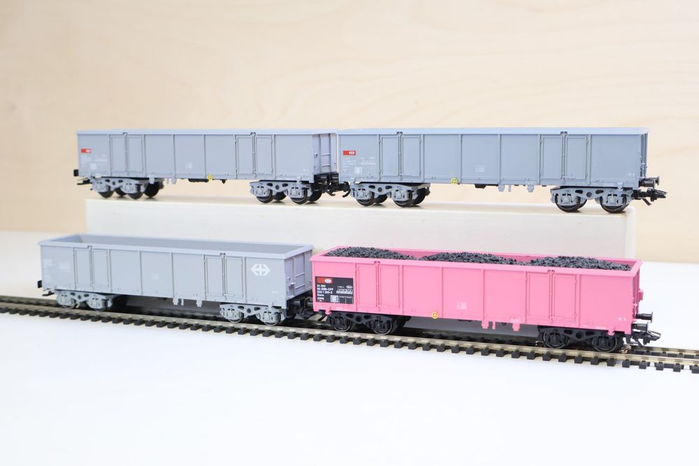 Märklin 4 x SBB Hochbordwagen 4689/4718 - Blinklicht | Kaufen auf Ricardo